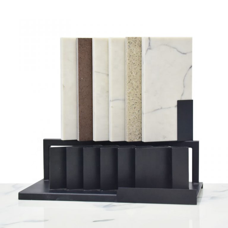 Granite Slab Sliding Display Rack For Showroom Stone Display - YiDudisplay