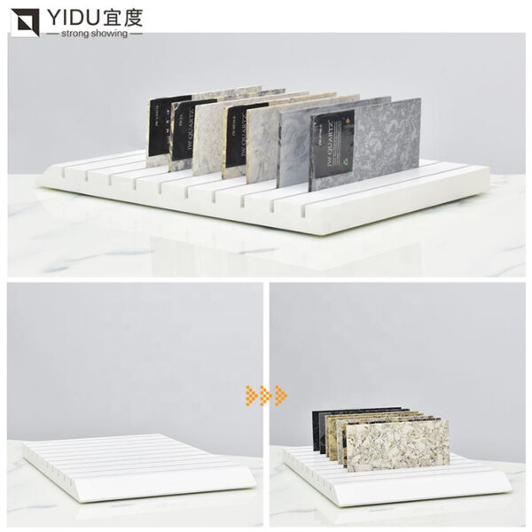 Quartz Stone Tabletop Display Stand - YiDuDisplay