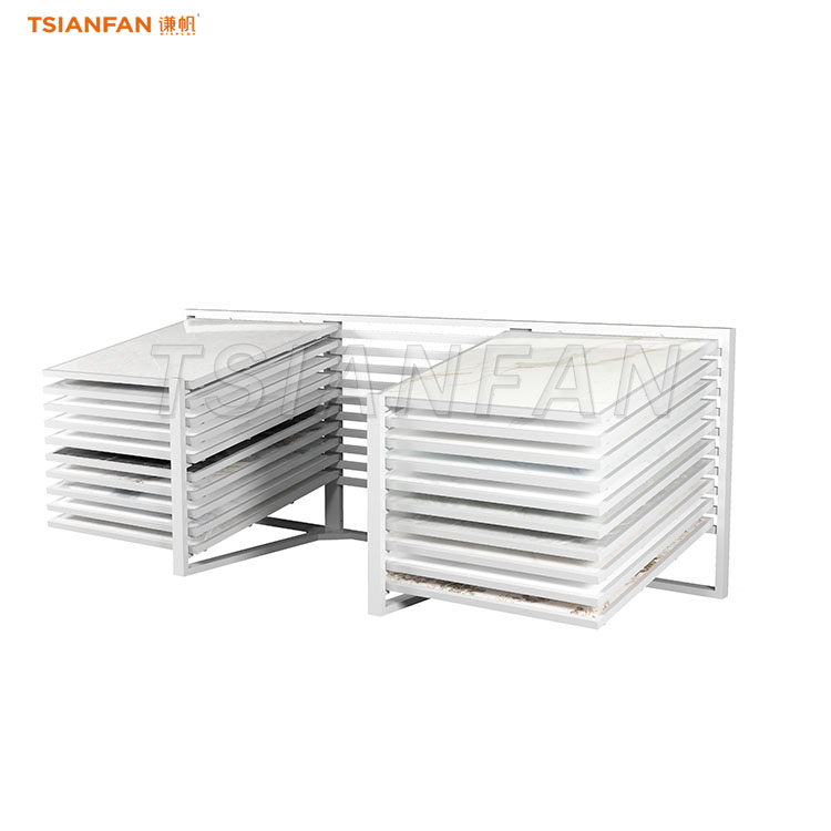 premium ceramic tiles display rack inclined display rack-CX006
