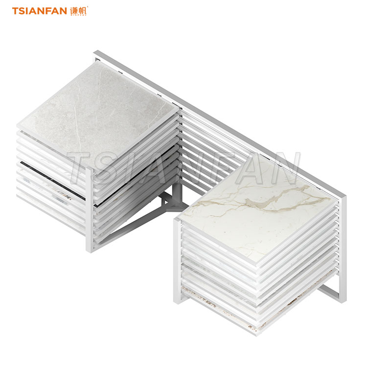premium ceramic tiles display rack inclined display rack-CX006