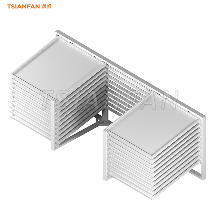 premium ceramic tiles display rack inclined display rack-CX006