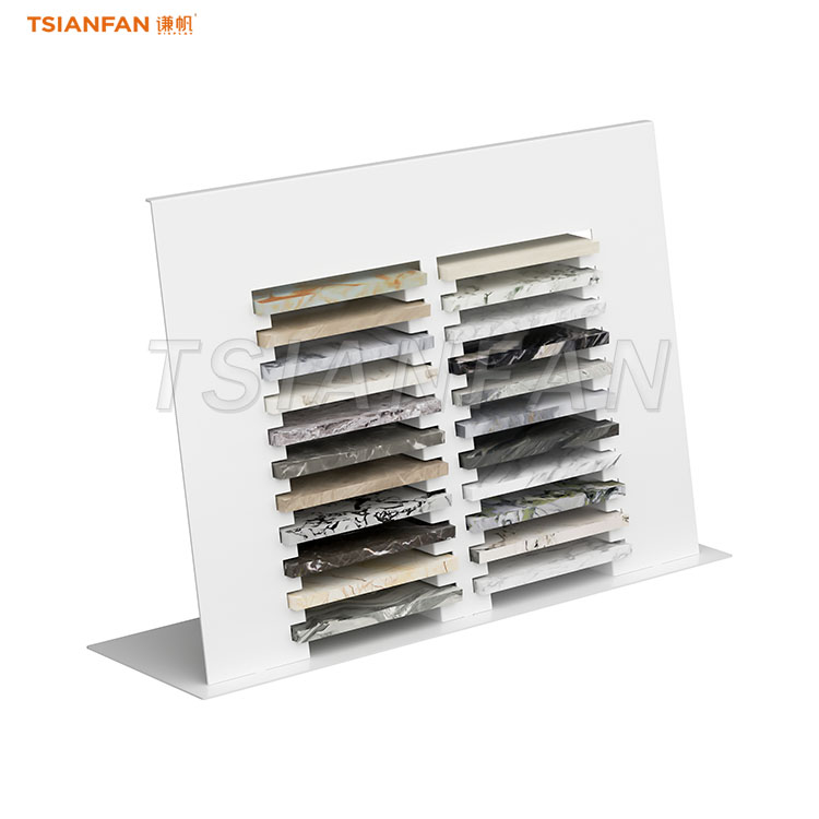 porcelain tiles desktop display rack inclined display stand-SRT008