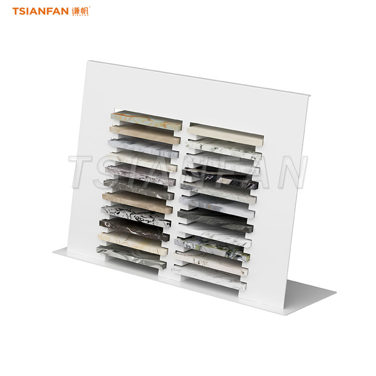 porcelain tiles desktop display rack inclined display stand-SRT008