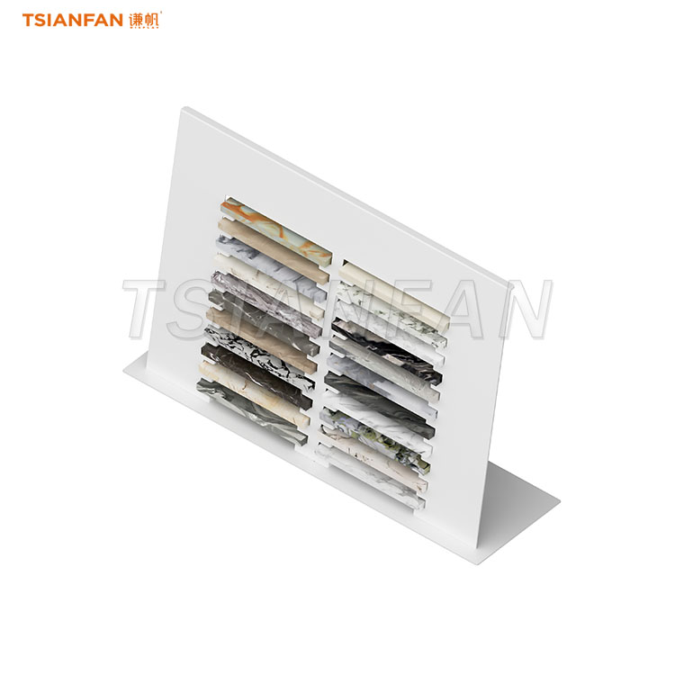 porcelain tiles desktop display rack inclined display stand-SRT008