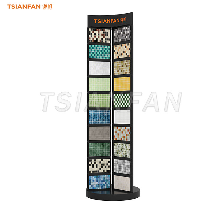 black mosaic sample stone display stand-MZ2071