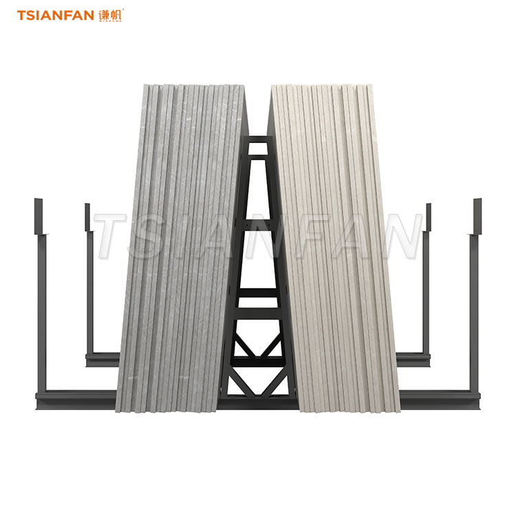 quartz slab display rack black display stand-SD807