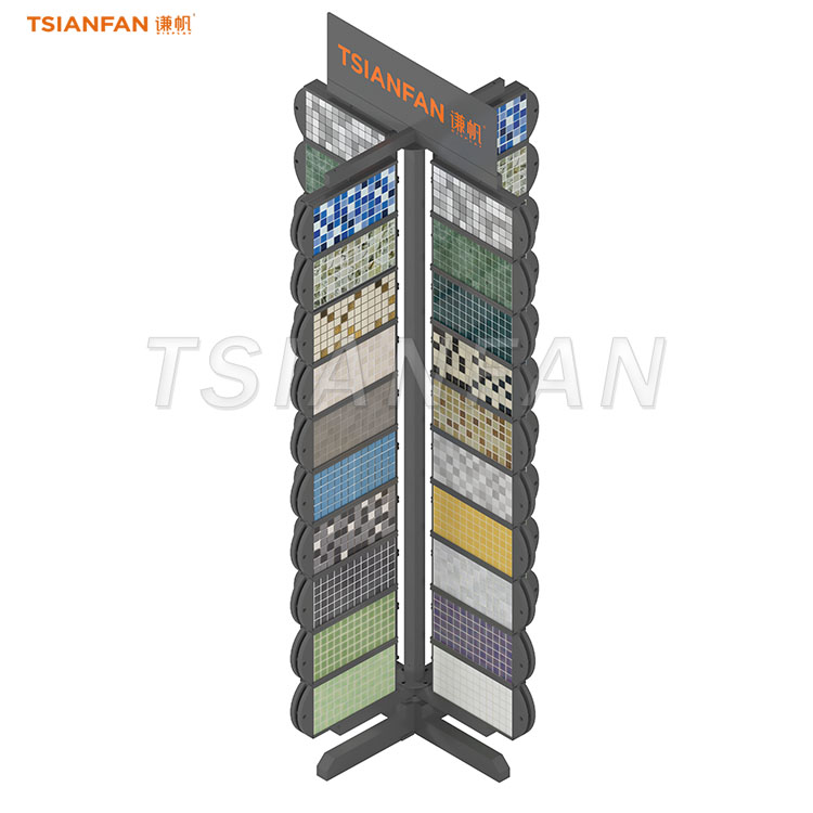 mosaic tile rotating display rack-MM016