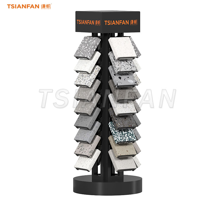sample stone desktop display rack stone display tower-SRT3014