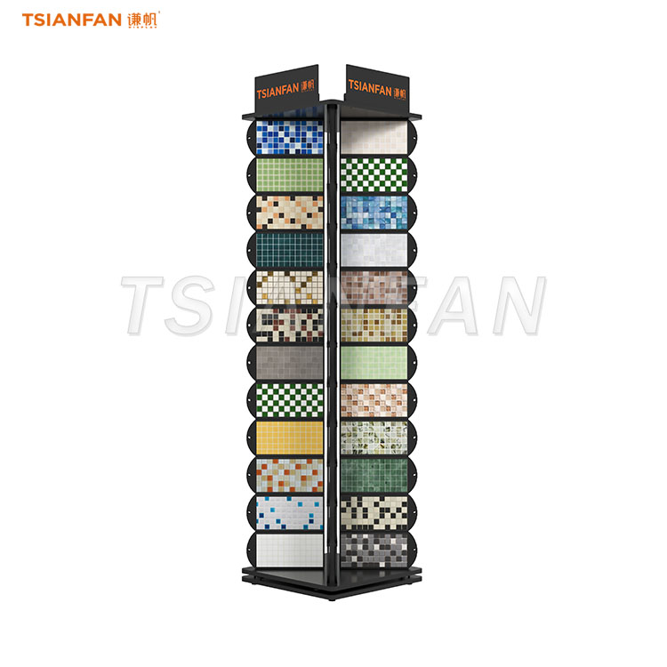 premium mosaic tiles display stand stone display rack-MM2002