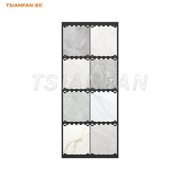 customizable slab stone display rack black display stand-SG022