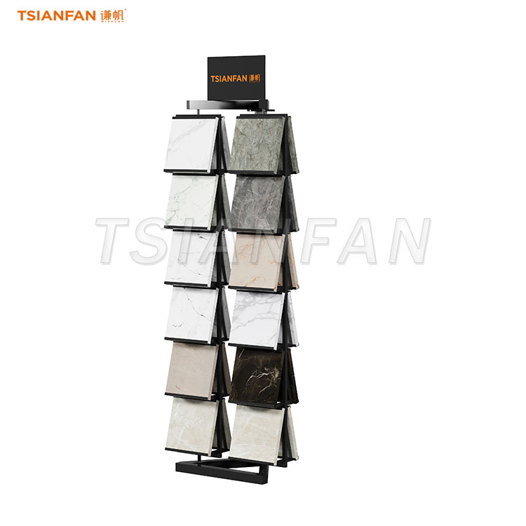 sample stone display free stand ceramic tile displays-SRL597