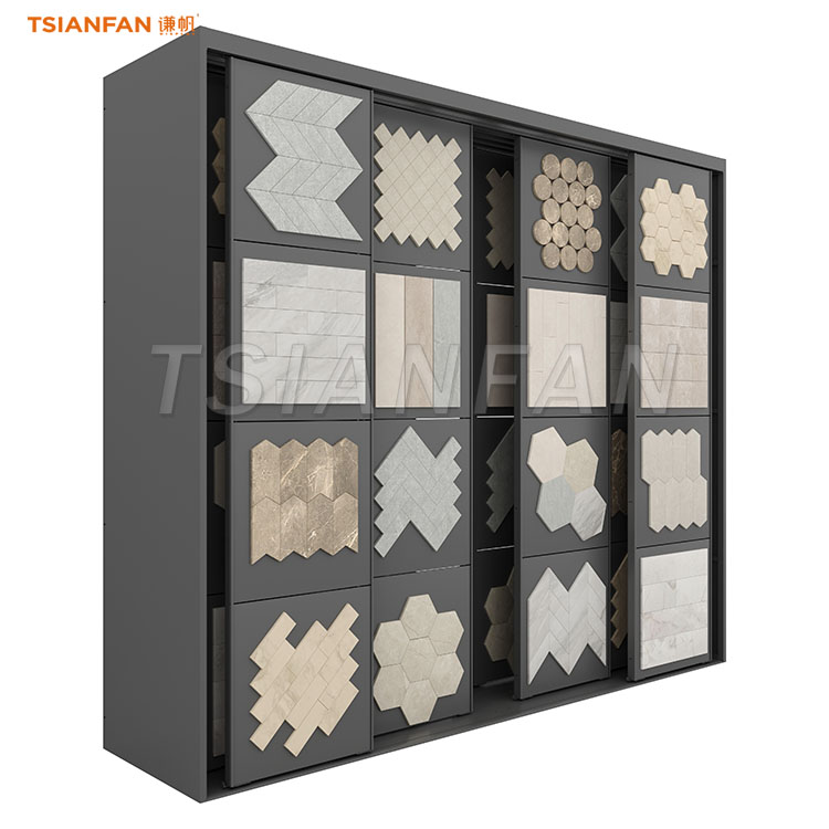 mosaic tile push-pull display stand floor tiles display-MD001