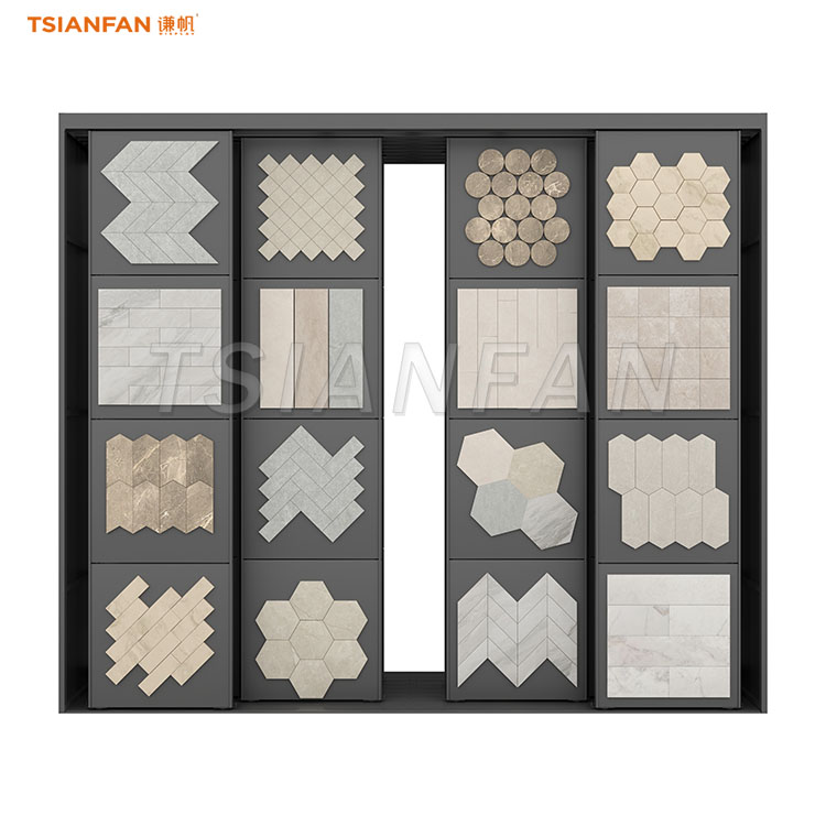 mosaic tile push-pull display stand floor tiles display-MD001
