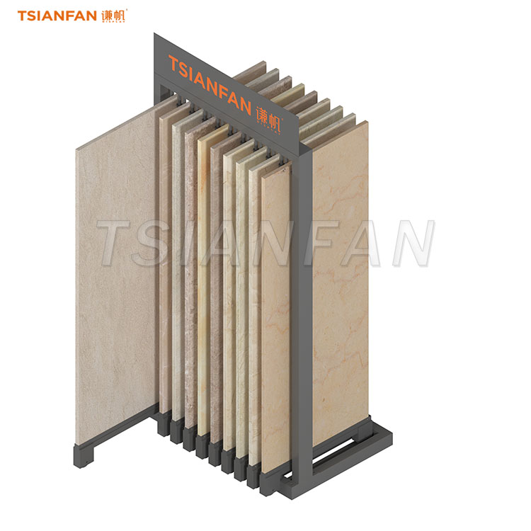 artificial stone pull out display stand granite slab displays-SG607