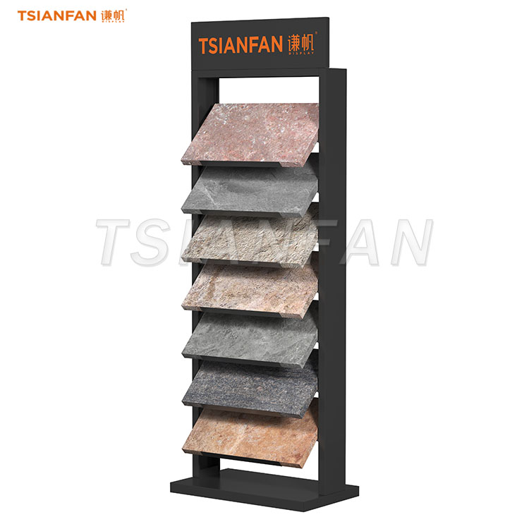porcelain tile display stand stone display shelf-SW335