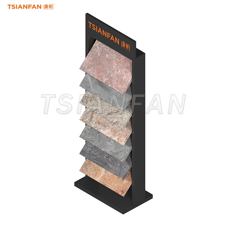 porcelain tile display stand stone display shelf-SW335