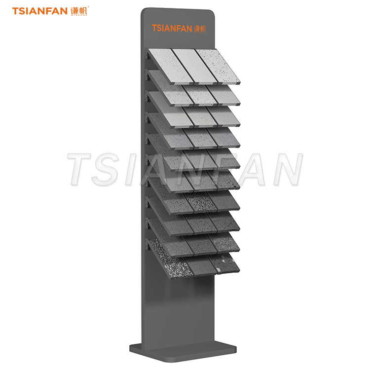 stone tile display rack tower display for marble sample-SRL046