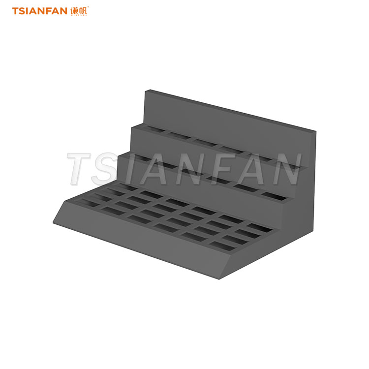 sample stone slotted countertop display rack-SRT787