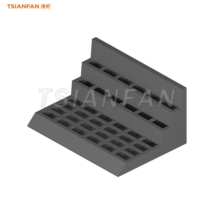 sample stone slotted countertop display rack-SRT787