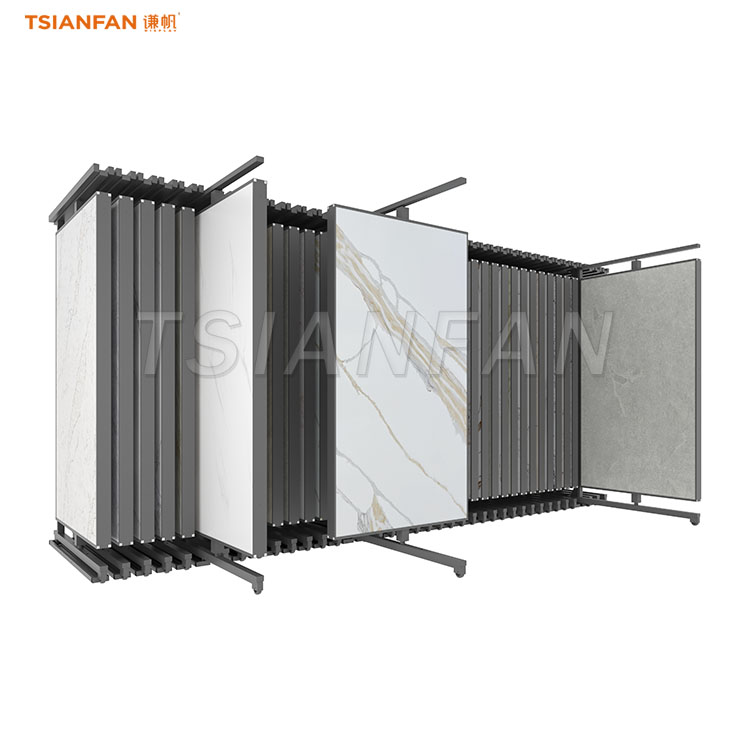 push & pull-out display stand floor tiles display-CT006