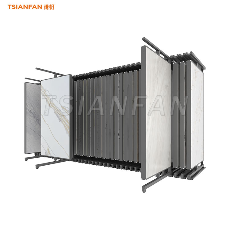 push & pull-out display stand floor tiles display-CT006