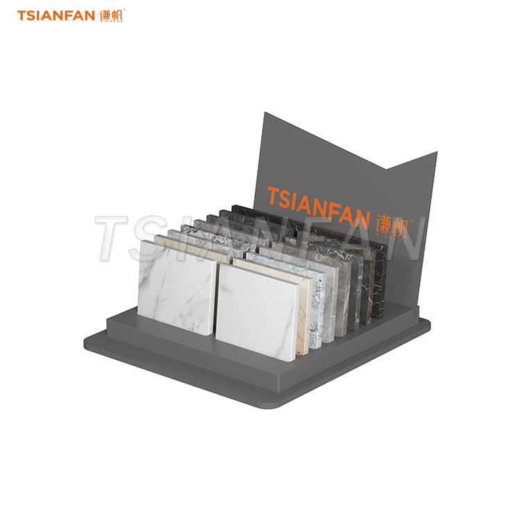 granite showroom display floor tiles display rack-SRT324