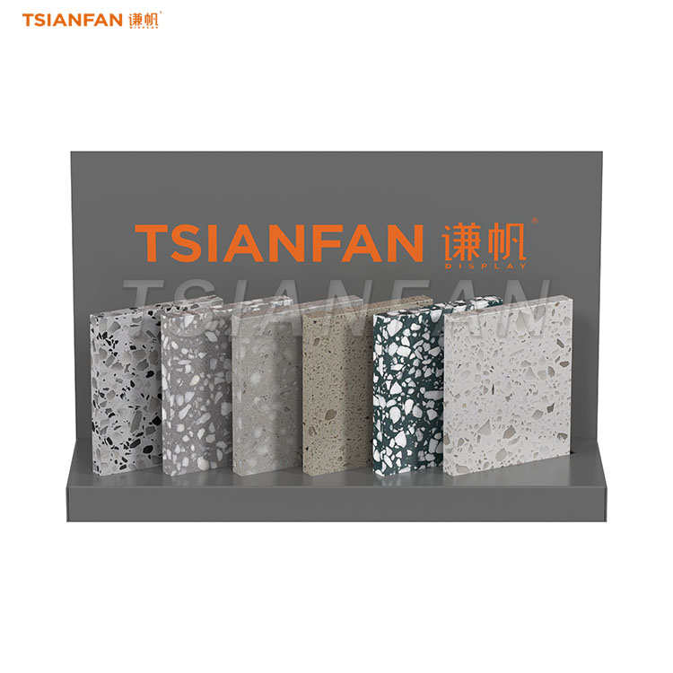 sample stone tabletop display stand marble display rack-SRT079