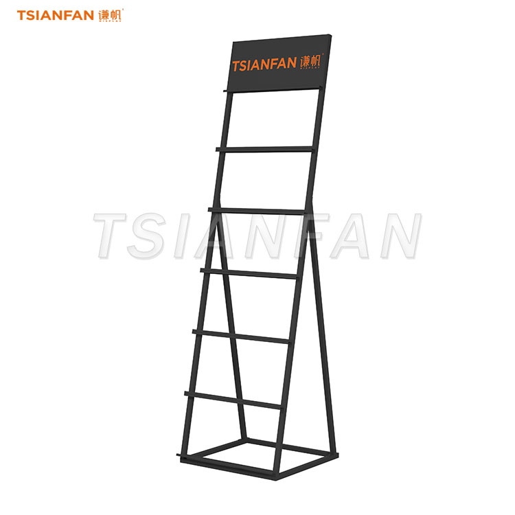 inclined sample stone display stand metal flooring display rack