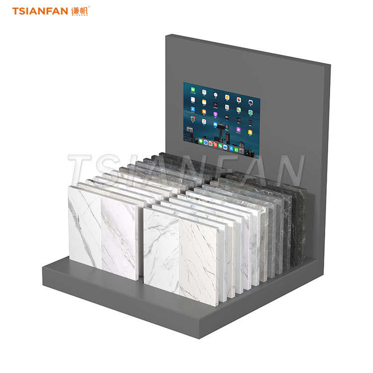 granite display rack digital stone display stand-SRT138