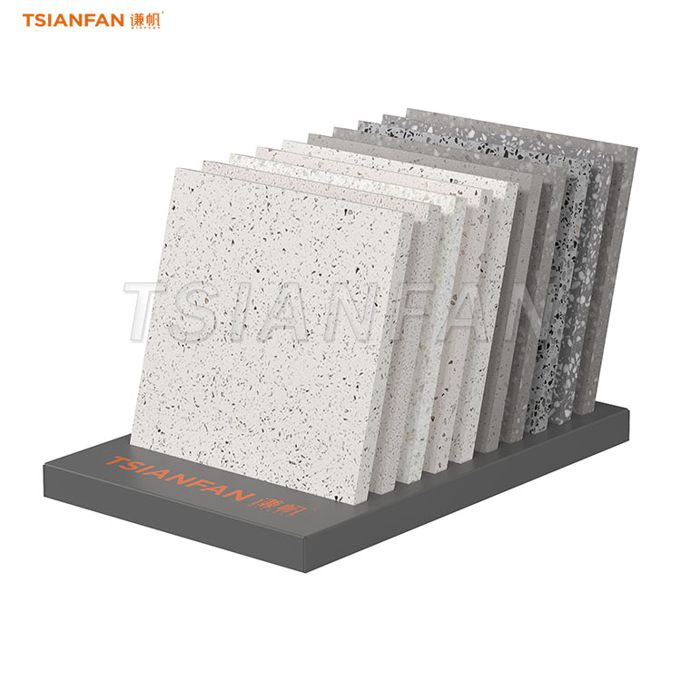 exhibition display racks quartz stone display rack-SRT313