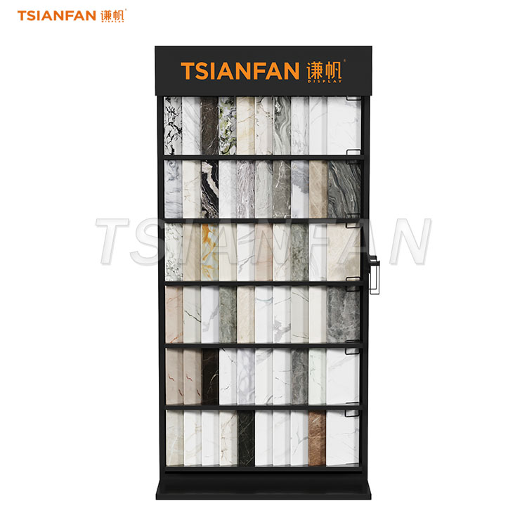 stone display shelf porcelain wall tile display-SRL133