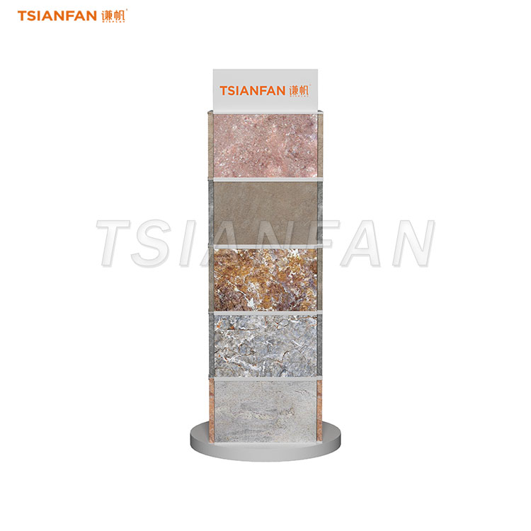 quartz display stand granite sample display-SW323