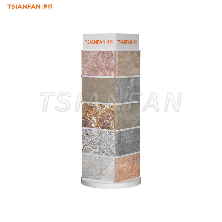 quartz display stand granite sample display-SW323