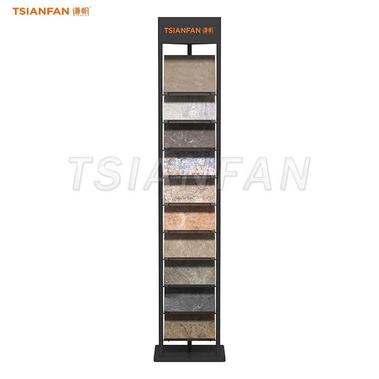 natural stone display stand showroom display rack-SW326