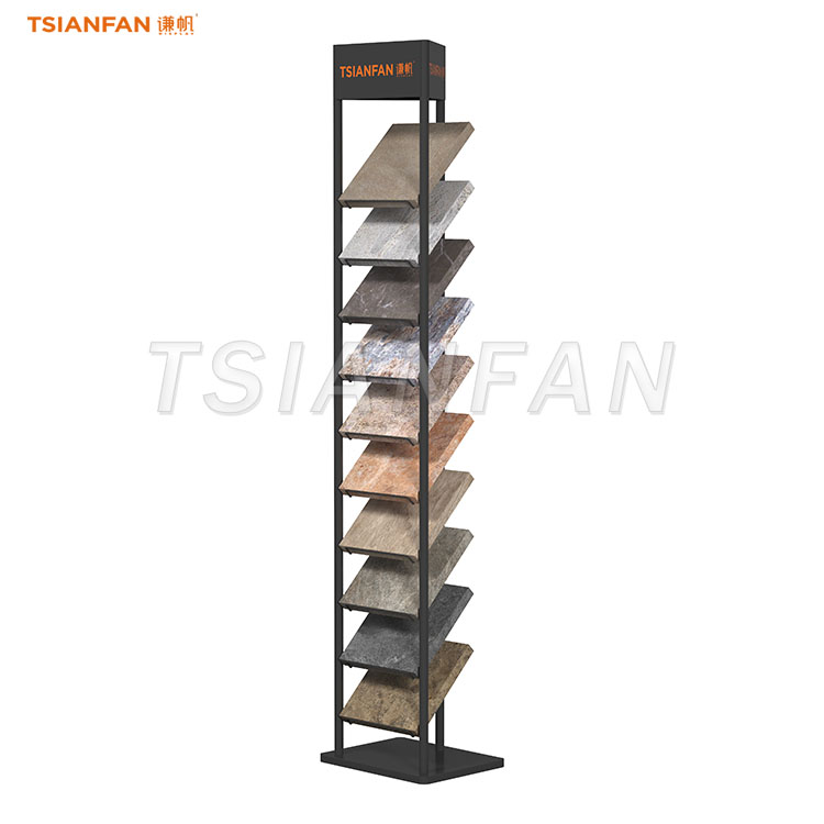 natural stone display stand showroom display rack-SW326