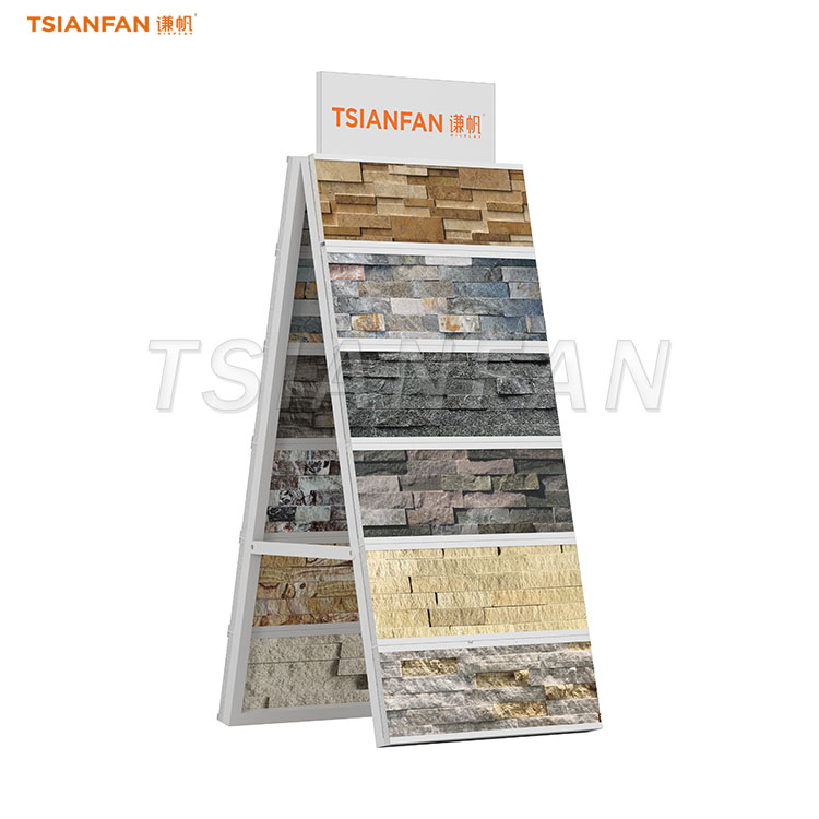 cultured stone A frame display stand stone display ideas-SW371
