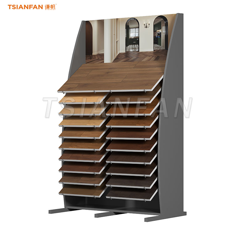 oak hardwood flooring display stand-WL993