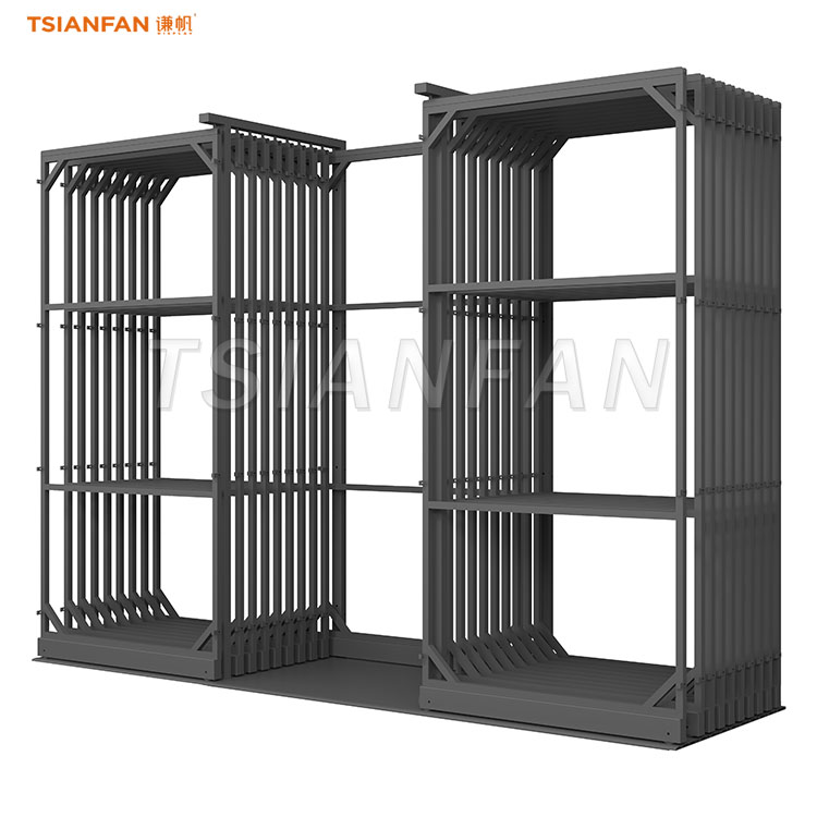 large slabs push pull display stand display frame customization