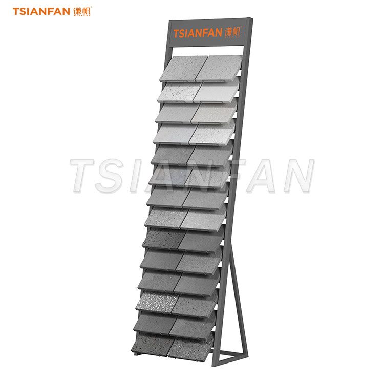 stone sample show rack personalized stone display rack-SRL050