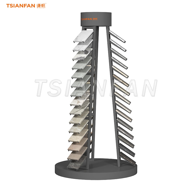 sample stone display tower quartz sample display ideas-SRL147