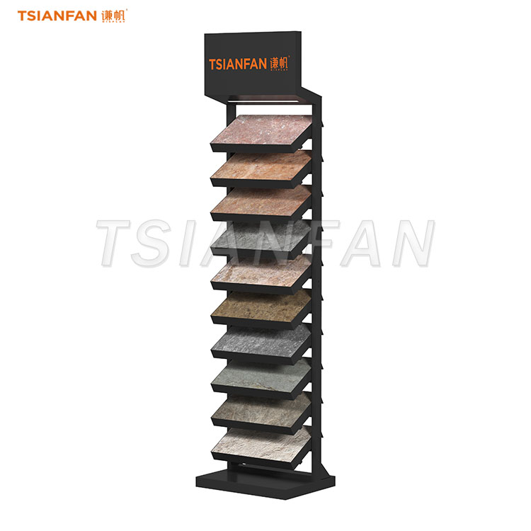 marble display stand tile product display rack-SW365