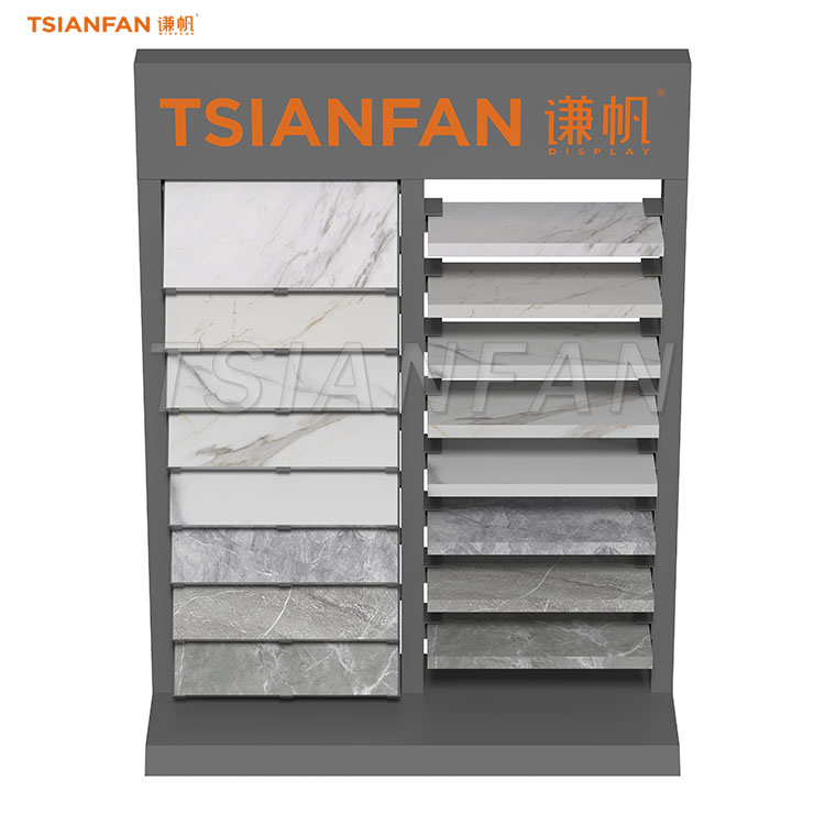 custom small stone display stand desktop display rack-SRT813