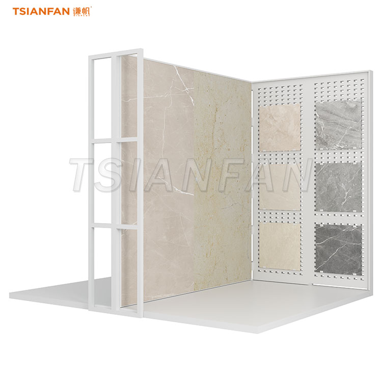 quartz display stand granite sample display rack-CD106