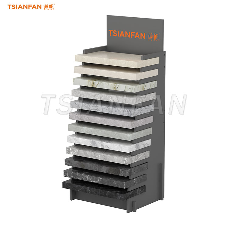 marble display unit stone sample display racks-CL005