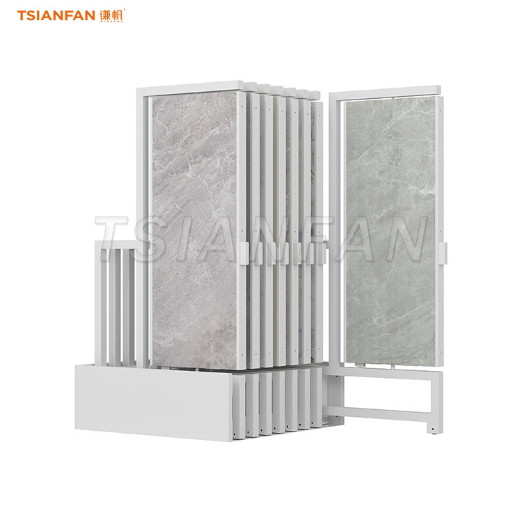 rotating stone display stand tiles sliding displays-CT608