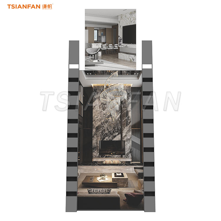 porcelain tile display stand tile showroom display stands-CE105