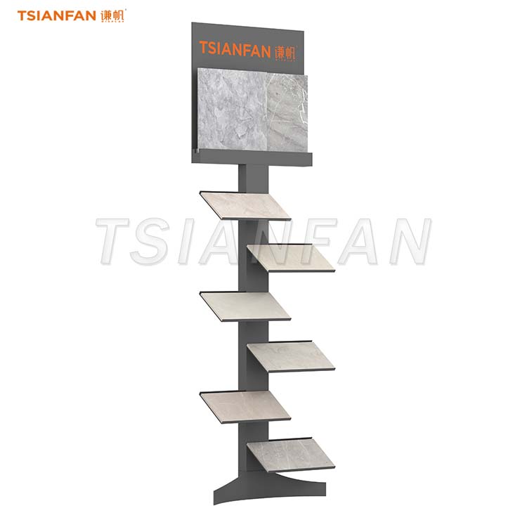 metal granite display rack quartz sample display ideas-CE145