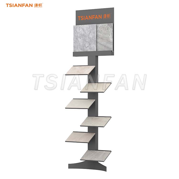 metal granite display rack quartz sample display ideas-CE145