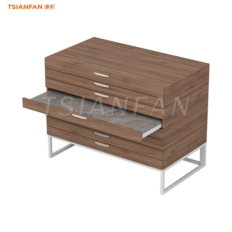 ceramic tiles storage cabinet marble display drawer-CC023