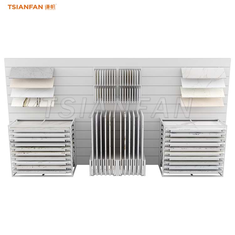 Comined metal display stand for granite samples-CH8051